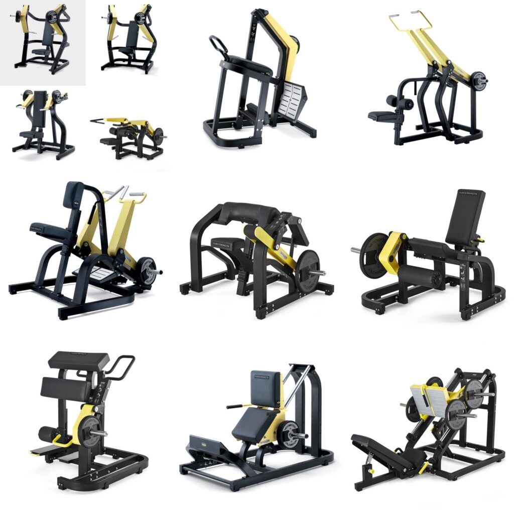 LOT DE 19 MACHINES MUSCULATION / SALLE DE SPORT COMPLETE - Profitness ...